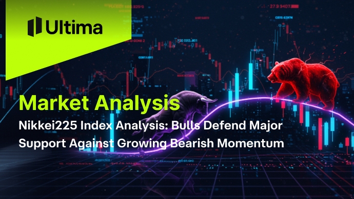 Nikkei225 Analysis: Bulls Defend Major Support Against Growing Bearish Momentum | Ultima Markets
